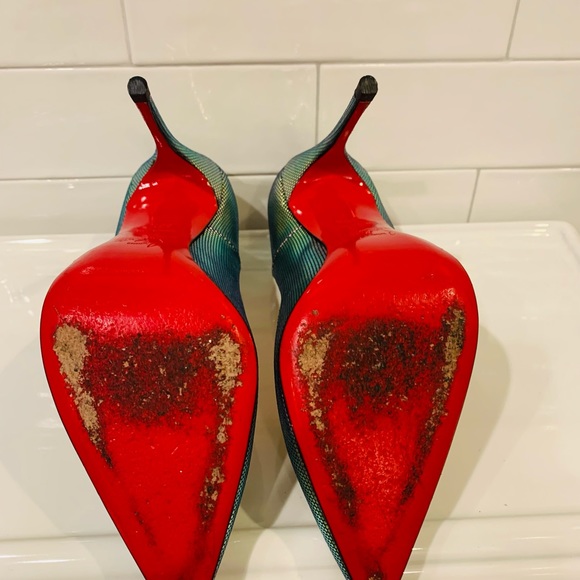 Christian Louboutin | Shoes | Christian Louboutin Multicolor Python ...